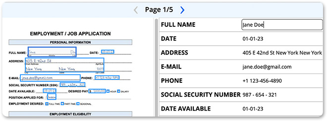 A Walkthrough for Handwritten Form Processing | Image to Text | PDF to Word & Excel