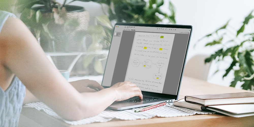 Searchable PDF Maker - Scanned handwritten image to live text