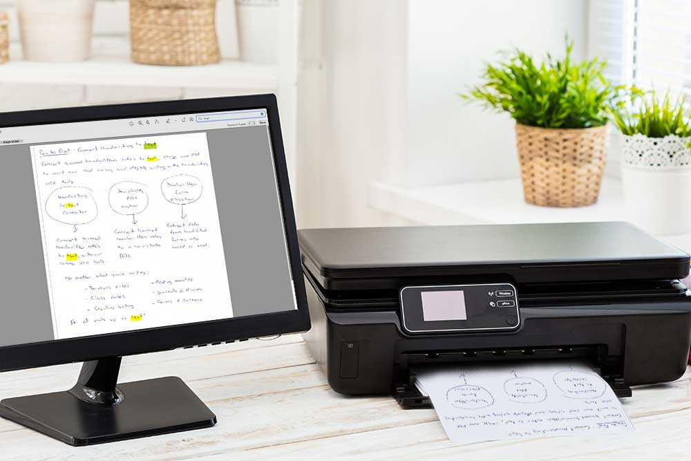 Searchable PDF Maker - Scanned handwritten image to live text