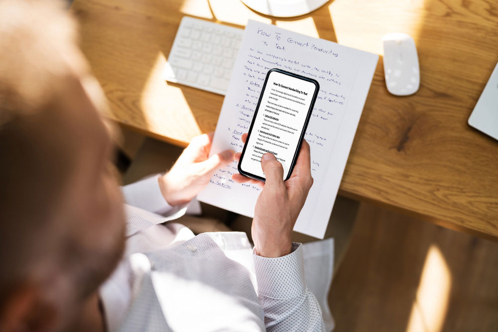 How to convert handwriting to text with online OCR tools?